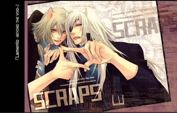 Wallpaper language, hands, gesture, demons, ears, eye patch, visual ...