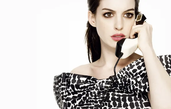 Wallpaper look, pose, makeup, actress, singer, Anne Hathaway, Anne ...