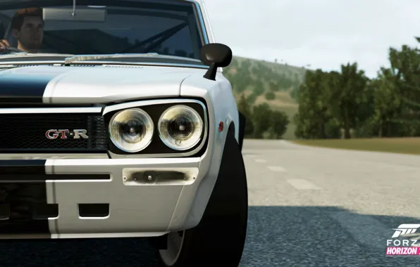 Download wallpaper Machine, Nissan, GT-R, Race, Skyline, Forza Horizon ...