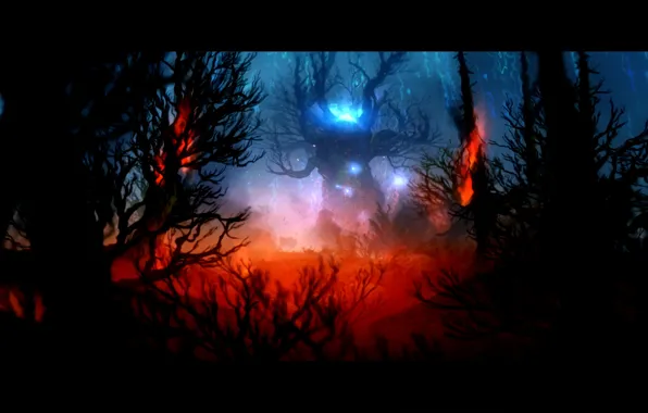 Wallpaper fire, forest, Ori, Ori for mobile and desktop, section игры ...
