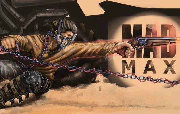 Wallpaper Gun, Art, Male, Shot, Tom Hardy, Tom Hardy, Mad Max: Fury ...