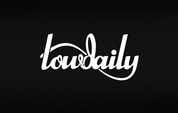 Wallpaper logo, black, lowdaily for mobile and desktop, section разное ...