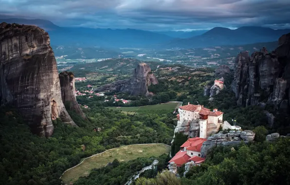 Wallpaper Greece, Meteora, Kalampaka, Thessaly and Continental Greece ...
