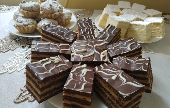 Wallpaper cakes, sugar powder, cream cake for mobile and desktop ...