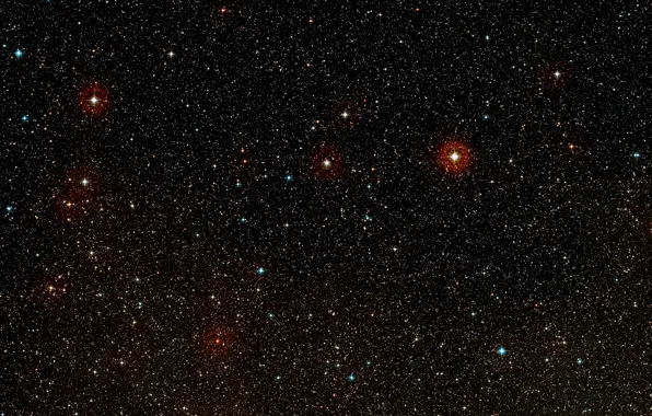 Wallpaper Stars, Constellation Vela, Digitized Sky Survey 2, Wide-field ...