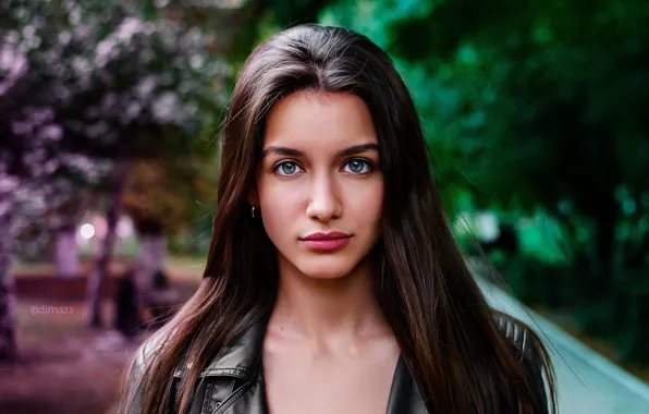 Wallpaper girl, long hair, photo, photographer, blue eyes, model, bokeh ...