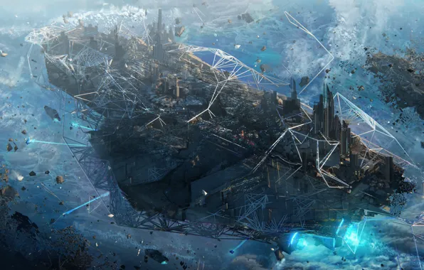 Wallpaper stream paintings, paint Twitch, pirate base space planet ...