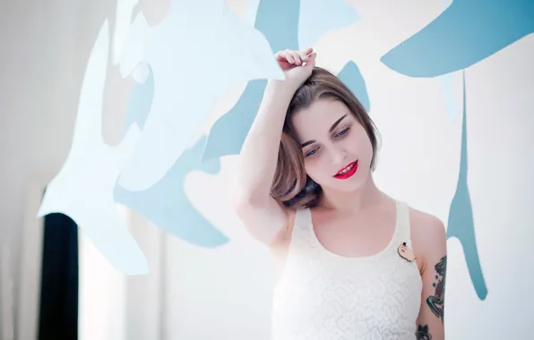 Wallpaper pose, street, tattoo, model, tattoo artist, Sasha Unisex for ...