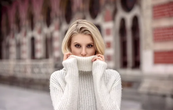 Wallpaper Look Pose Background Model Portrait Hands Makeup