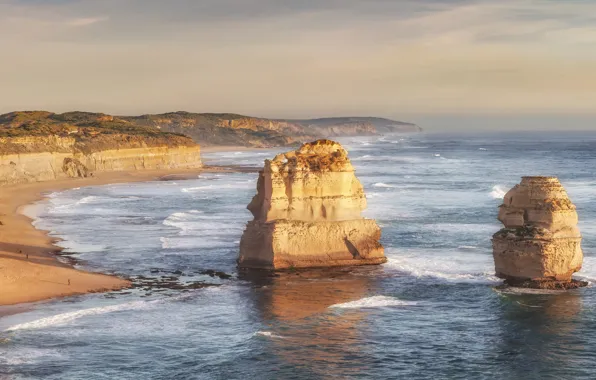 Wallpaper wave, landscape, nature, the ocean, Australia, panorama ...