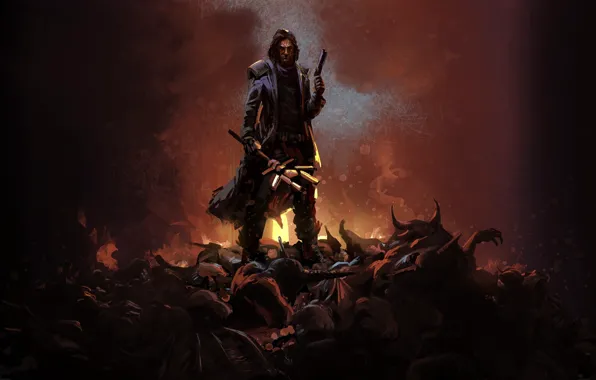 Wallpaper gun, weapons, male, Project Warlock for mobile and desktop ...