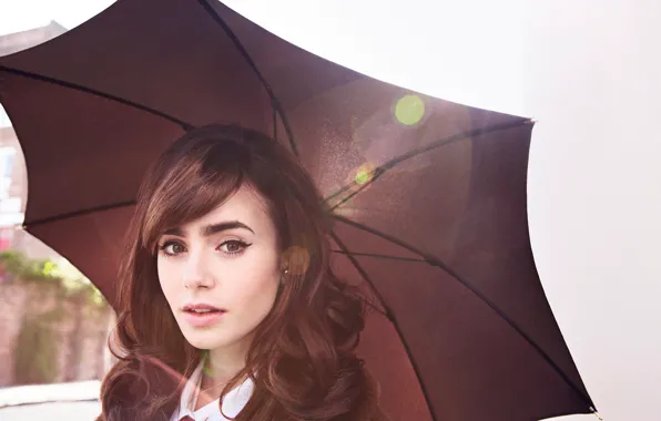 Download wallpaper actress, glamour, lily collins, Lily Collins ...