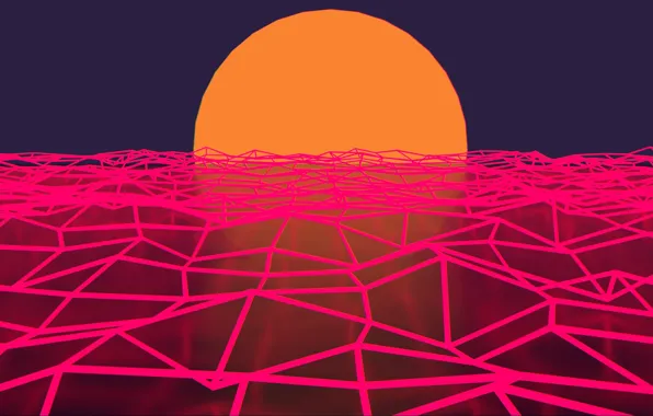 Wallpaper The sun, Music, Neon, Line, Electronic, Synthpop, Darkwave ...