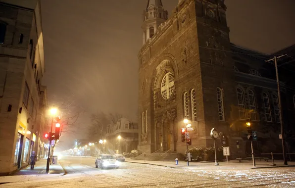 Wallpaper winter, night, Persistent for mobile and desktop, section ...
