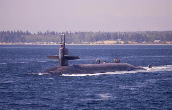 Download wallpaper USS Louisiana, Ohio class, SSBN 743, section weapon ...