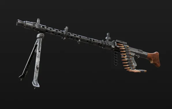 Download wallpaper Machine gun, MG 34, Universal machine gun, section ...