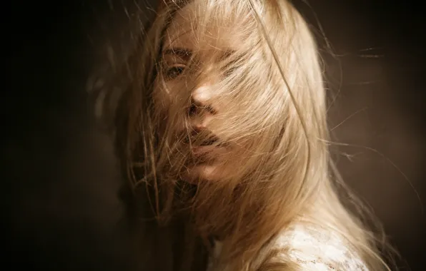 Wallpaper girl, hair, portrait for mobile and desktop, section девушки ...