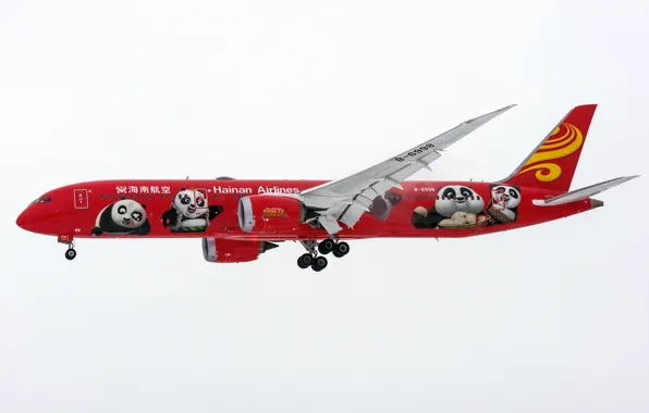 Wallpaper red panda, 787-9 B-6998, Hainan, A passenger plane for mobile ...
