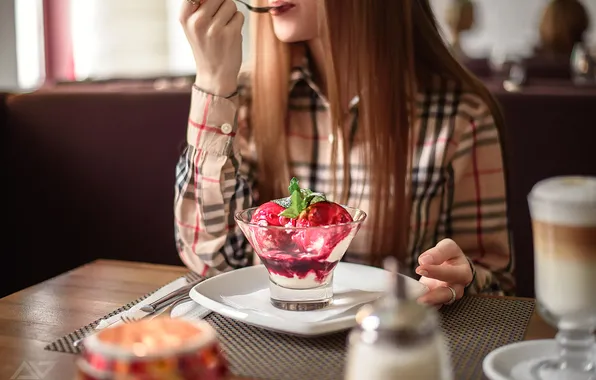 Wallpaper model, ice cream, Alexander Yushkevich for mobile and desktop ...