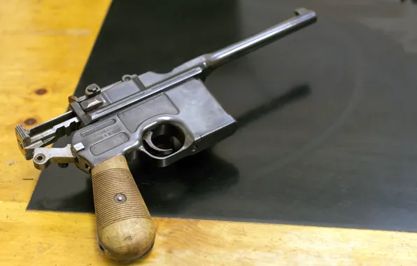Download wallpaper gun, weapons, C96, section weapon in resolution ...