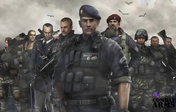 Wallpaper agent, mercenary, agents, arms, fps, captain souza, experts ...