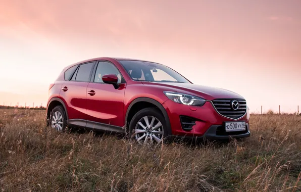 Wallpaper red, Mazda, crossover, suv, CX-5, Kirill Kulikov for mobile ...