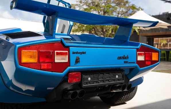 Download wallpaper Lamborghini, Lambo, Countach, back, label ...