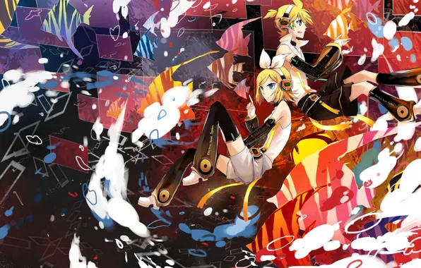 Wallpaper anime, vocaloid, two, Vocaloid for mobile and desktop ...