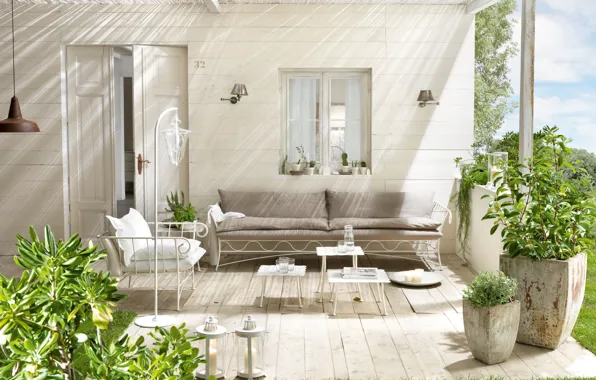Wallpaper greens, sofa, street, interior, chair, veranda, outdoor for ...