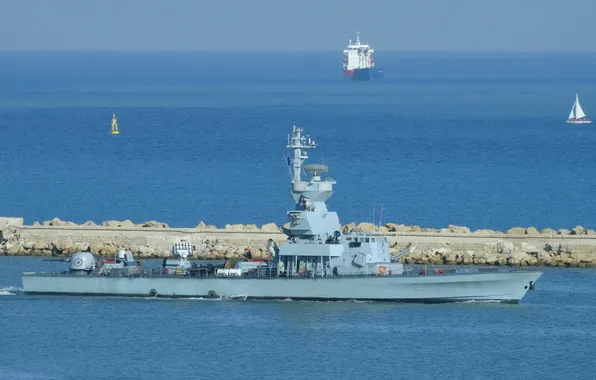 Wallpaper Corvette, rocket, Israel, Saar-4.5 for mobile and desktop ...