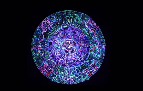 Wallpaper abstraction, background, round, minimalism, disk, Luke Brown ...