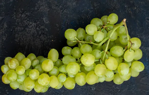 Download wallpaper close-up, green, grapes, bunch of grapes, section ...