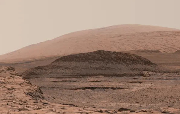 Wallpaper the sky, surface, mountains, nature, desert, planet, Mars ...