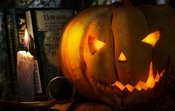 Wallpaper rendering, pumpkin, Halloween, Kigi for mobile and desktop ...