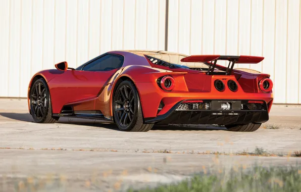 Wallpaper Ford, supercar, Ford GT, rear view, 2017, H063, Beryllium ...