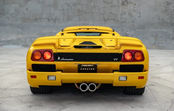Wallpaper Lamborghini, supercar, Diablo, rear view, Lamborghini Diablo ...