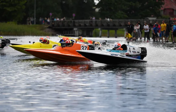 Wallpaper race, boat, speed for mobile and desktop, section спорт ...