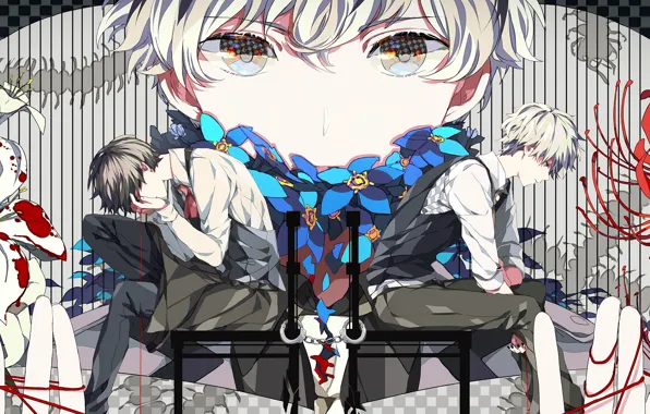 Download wallpaper look, blood, guy, Tokyo Ghoul, Tokyo ghoul, The ...