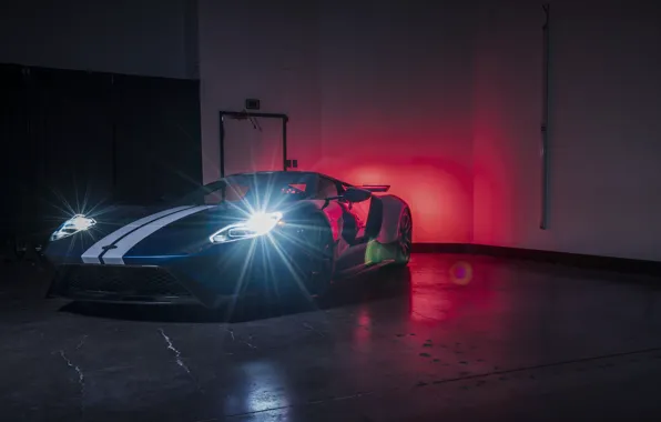 Wallpaper Ford, Light, Blue, American, LED for mobile and desktop ...