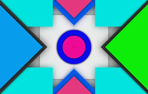 Wallpaper color, shadows, figure for mobile and desktop, section ...