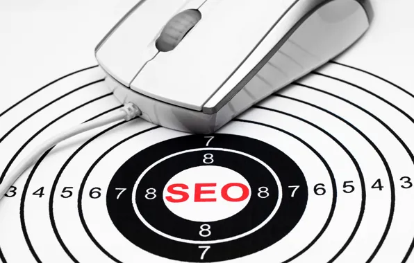 Wallpaper macro, the inscription, mouse, target, hi-tech, bokeh, Tyr ...