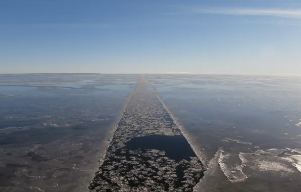 Download wallpaper the sky, Sea, ice, polarka, section landscapes in ...