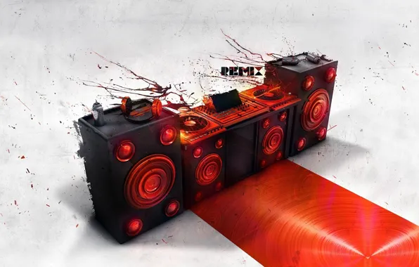 Wallpaper Music, disco, Remix, loudspeakers, Stereo for mobile and ...
