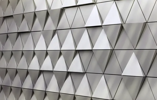 Wallpaper abstract, wall, design, texture, triangle, background, steel ...