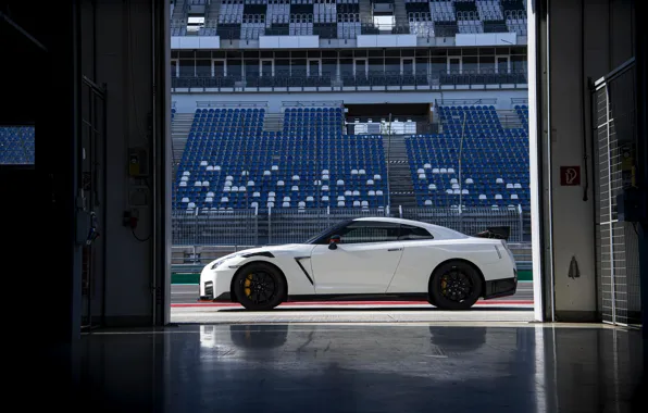 Wallpaper white, Nissan, GT-R, R35, in profile, Nismo, 2020, 2019 for ...