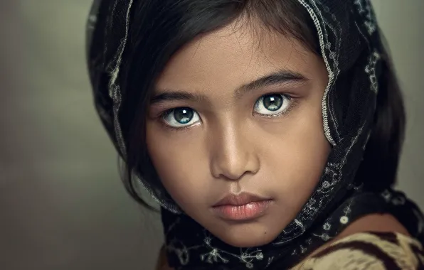 Wallpaper look, child, portrait, girl images for desktop, section ...