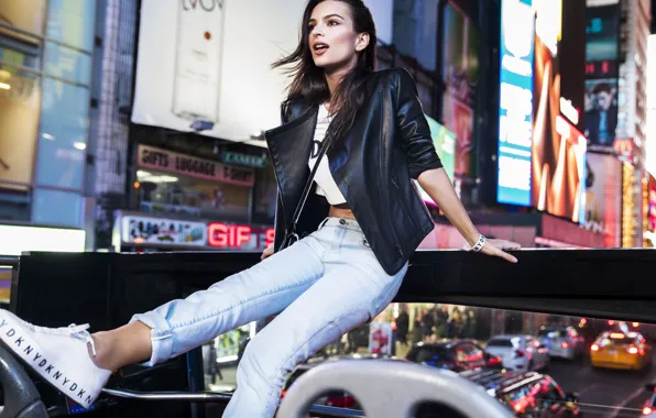 Wallpaper pose, model, actress, hair, Emily Ratajkowski, Emily ...