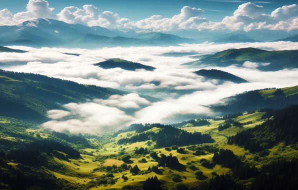 Wallpaper artificial intelligence, cloud, Landscape, Lowland Plain, the ...