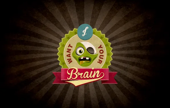 Wallpaper zombie, vintage, dead, retro, brain, eat, plants vs. zombies ...