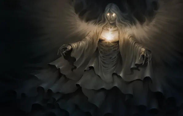 Wallpaper wings, angel, undead for mobile and desktop, section ...